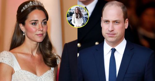 Trial split, Princess Catherine in her boldest white pleated dresses ...